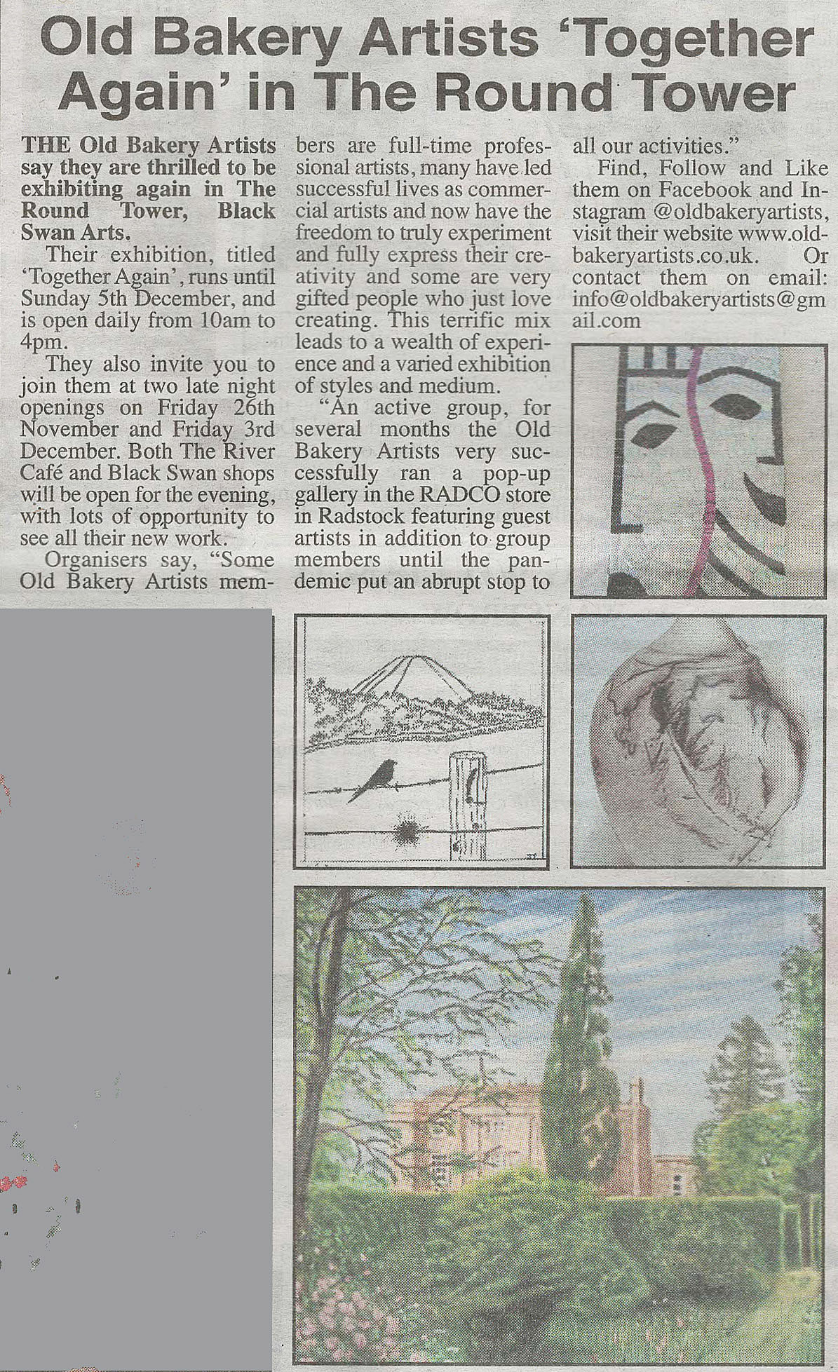 Current Exhibitions – Old Bakery Artists